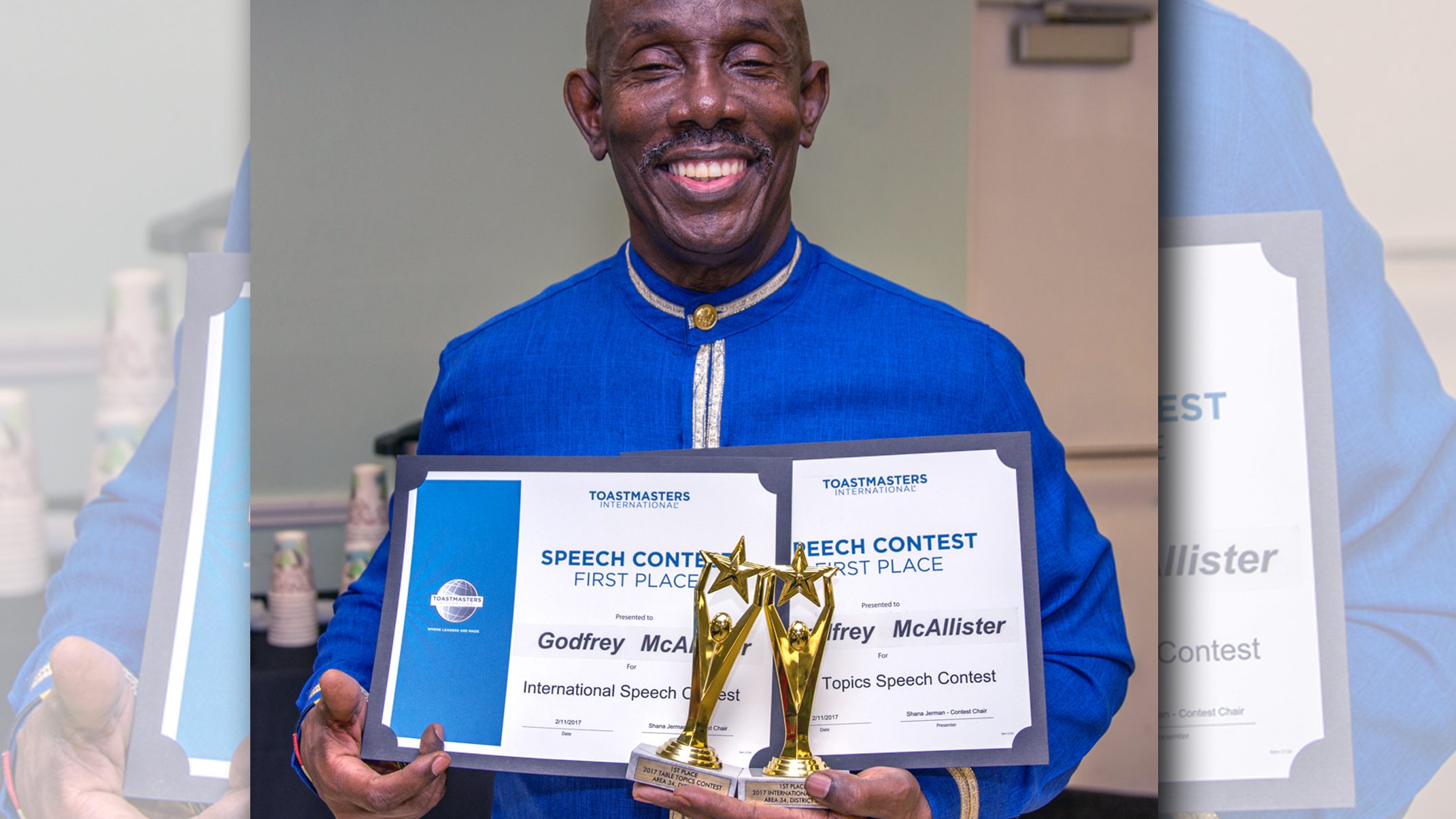 Toastmaster President Wins International and Impromptu Speaking Contest ...