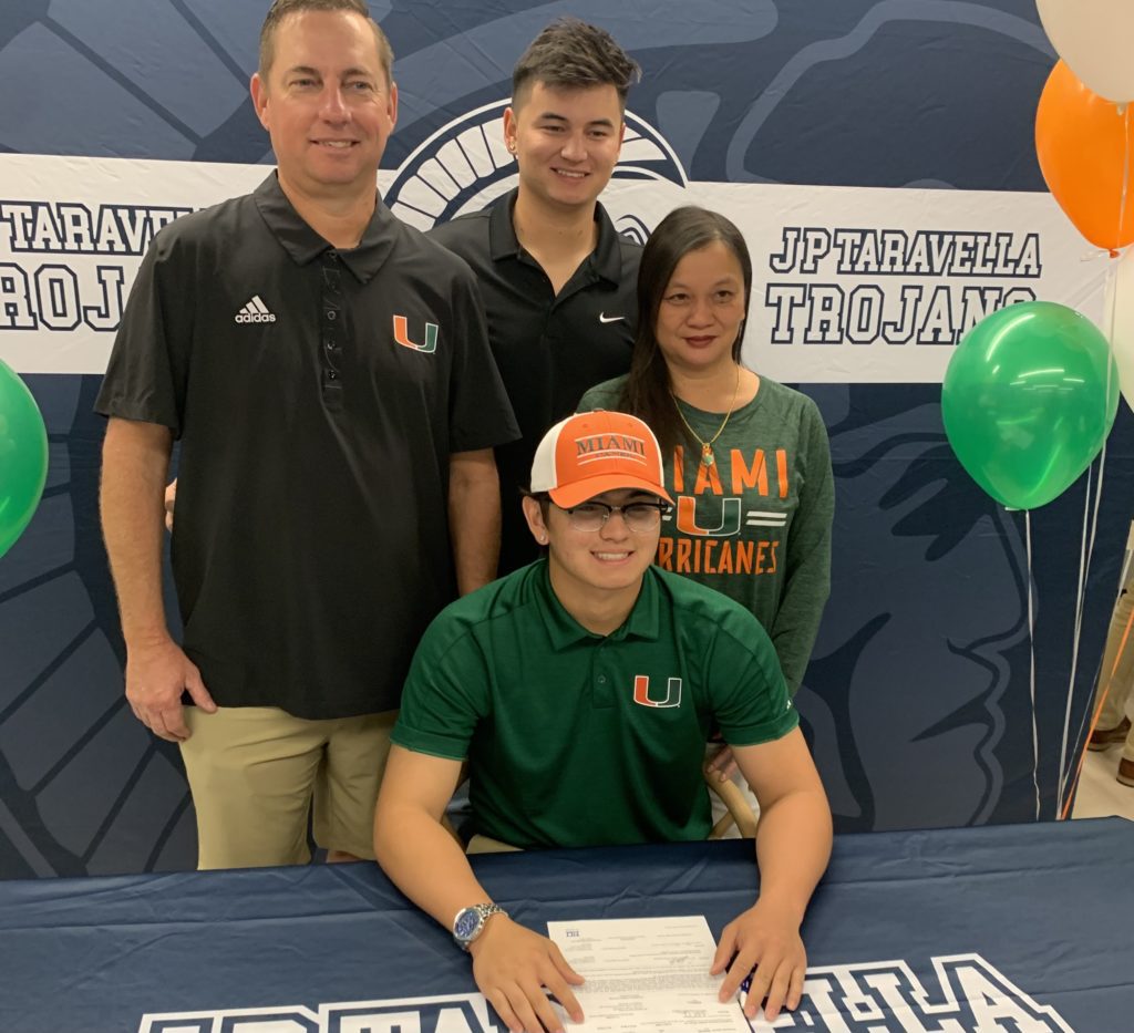 Six J.P. Taravella Baseball Players Sign to Play in College - Coral ...